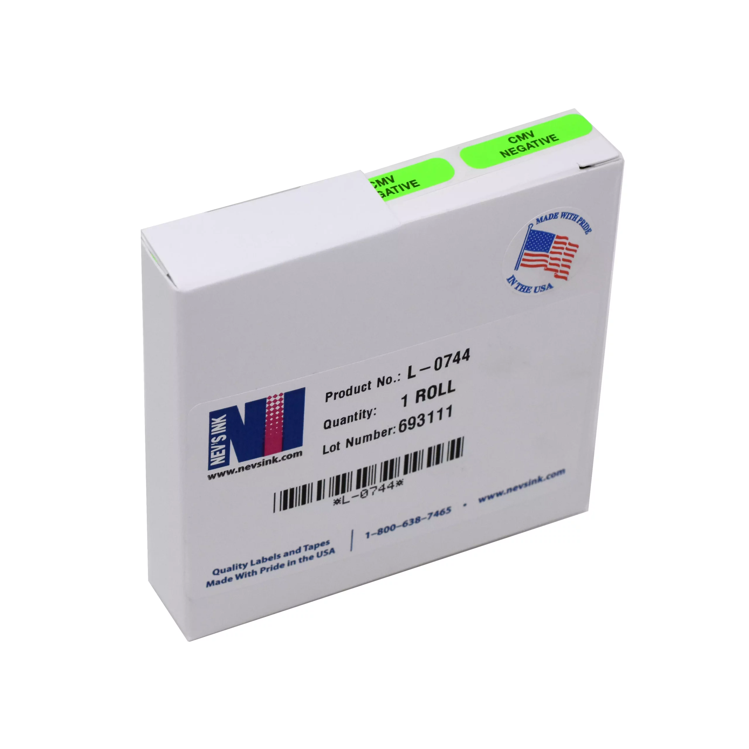 Label, CMV Negative – Nev's Ink, Inc.