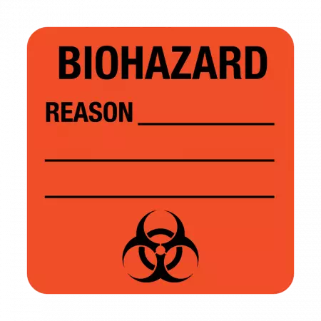 Biohazard REASON – Write on label – Nev's Ink, Inc.