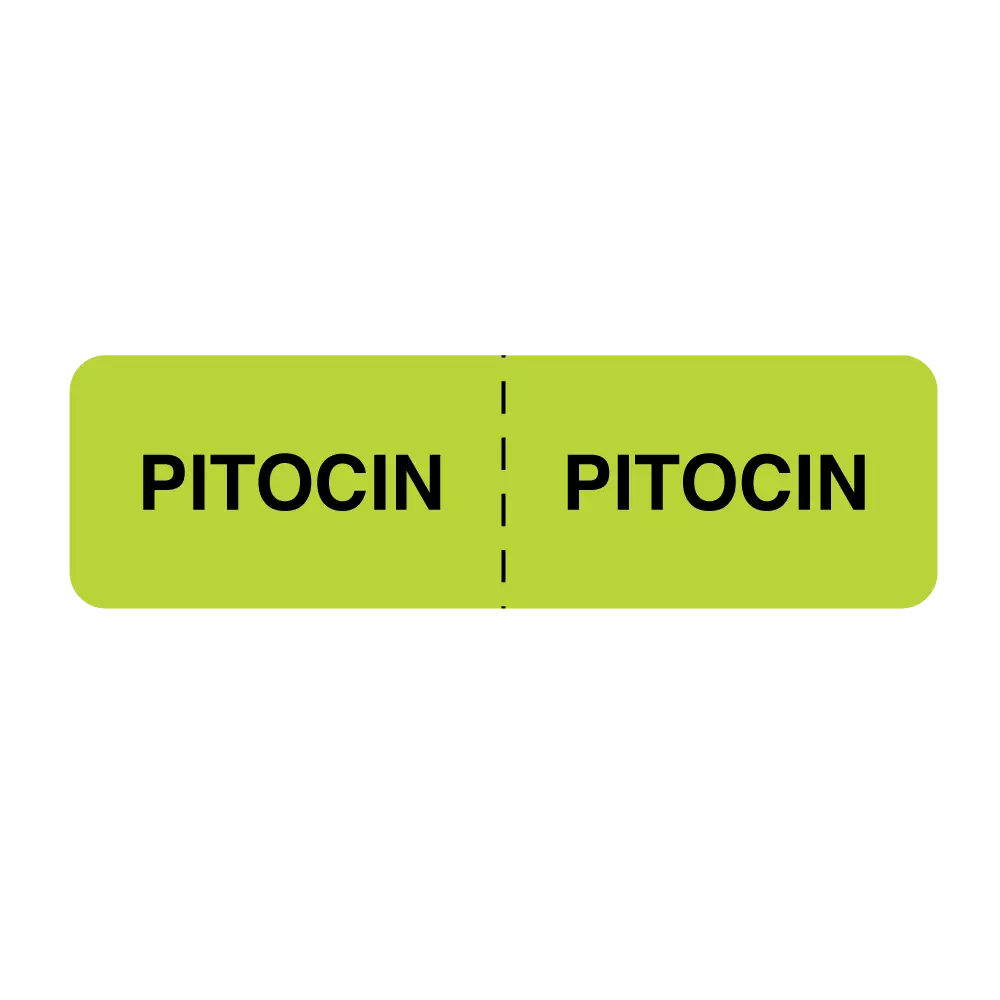 IV Drug Line Label – Pitocin/Pitocin – Nev's Ink, Inc.