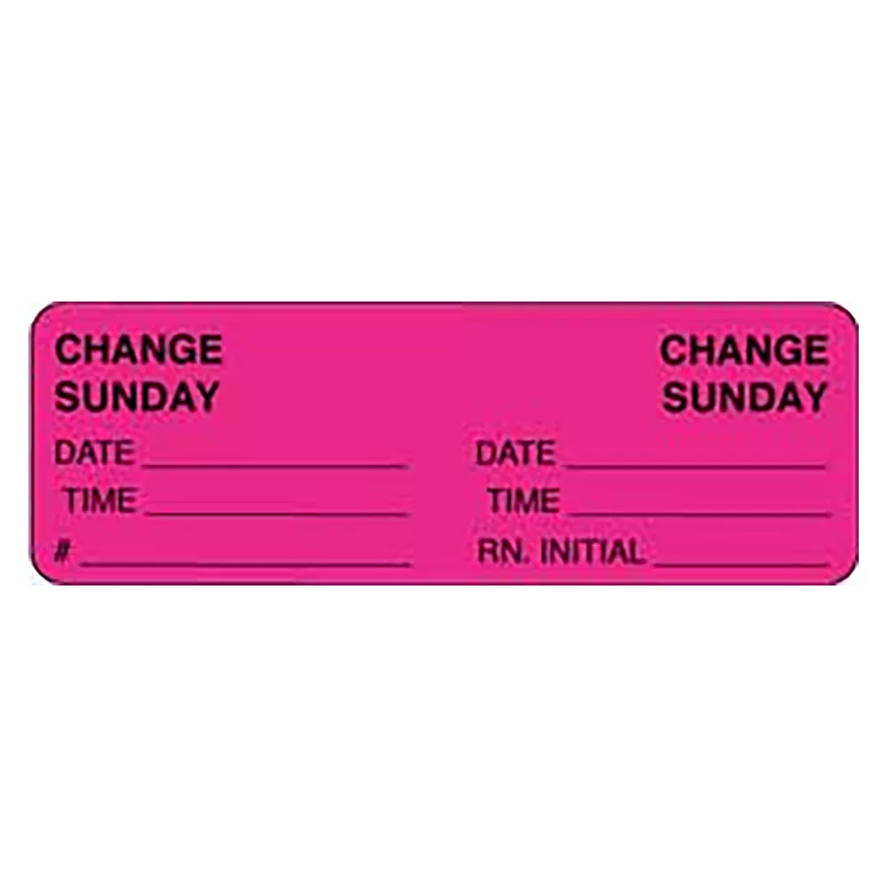 Day Change IV Tubing Label – Change Sunday – Nev's Ink, Inc.
