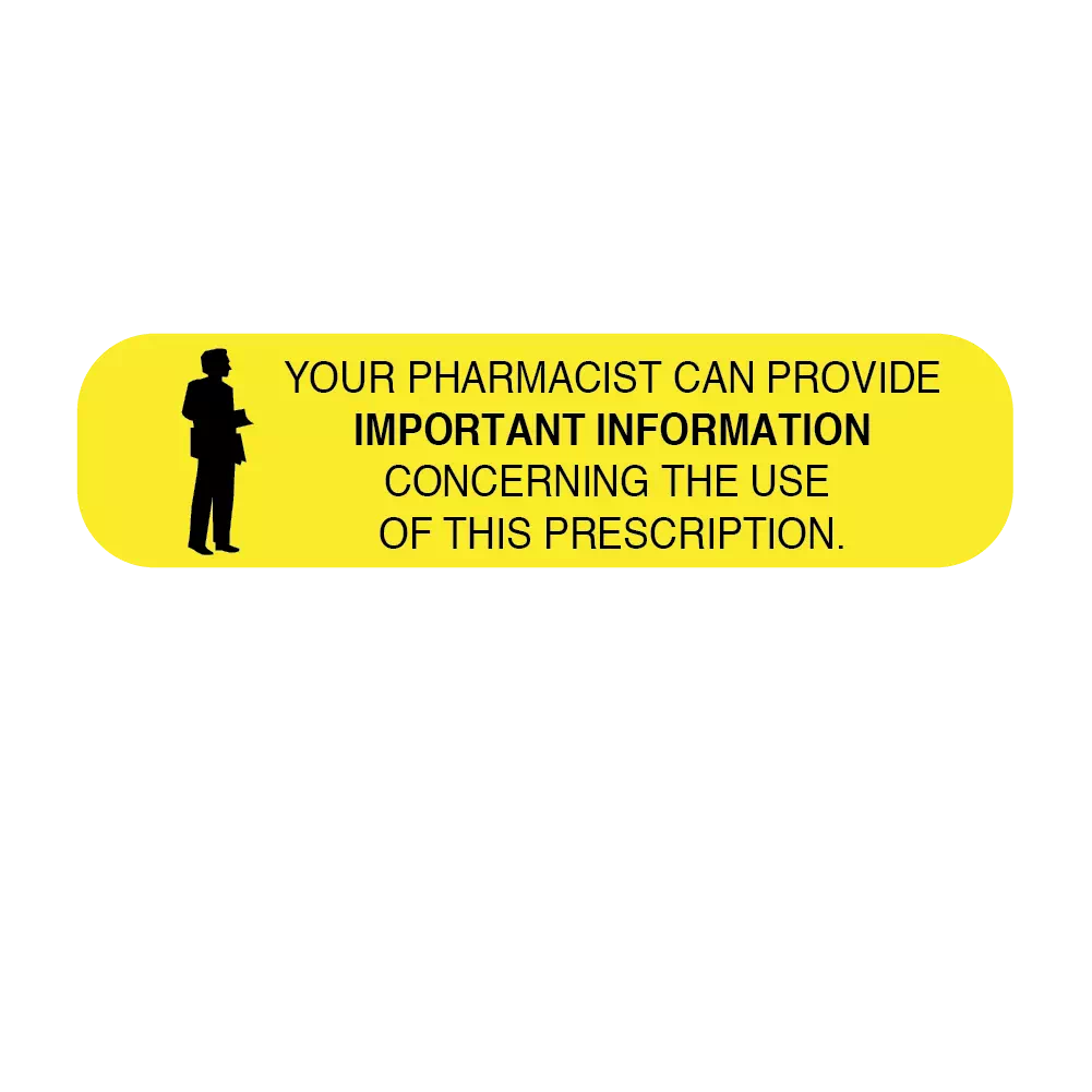 Auxiliary Label, Your Pharmacist Can Provide Important Information ...