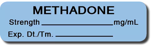 Label, Methadone Strength mg/mL Exp. Dt./Tm.__:__Init.__ – Nev's Ink, Inc.