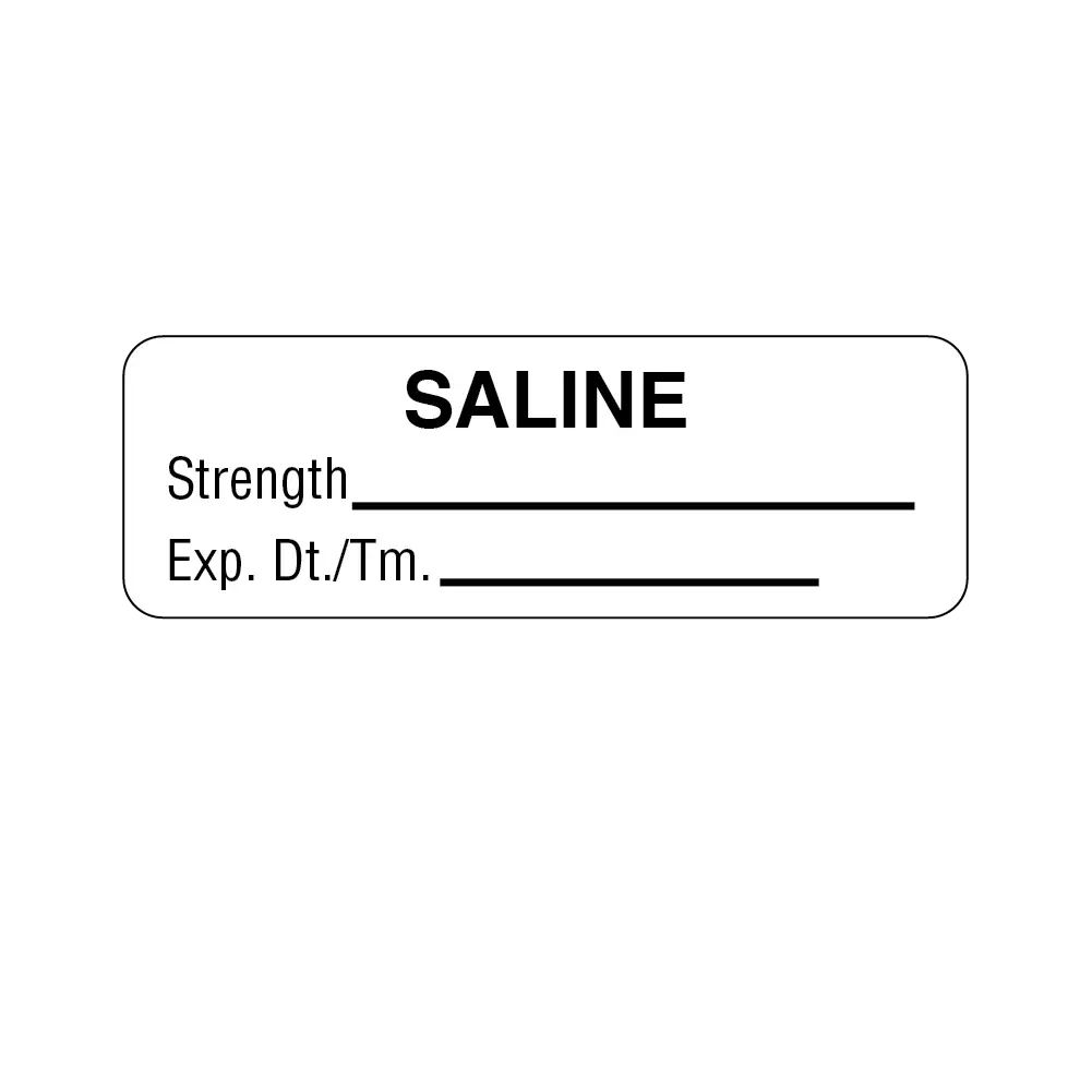 Label, Saline, Strength, Exp. Dt./Tm – Nev's Ink, Inc.