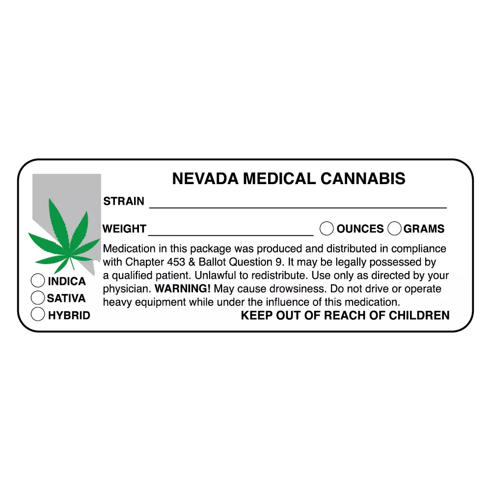 Nevada Medical Marijuana Compliant Labels – Nev's Ink, Inc.