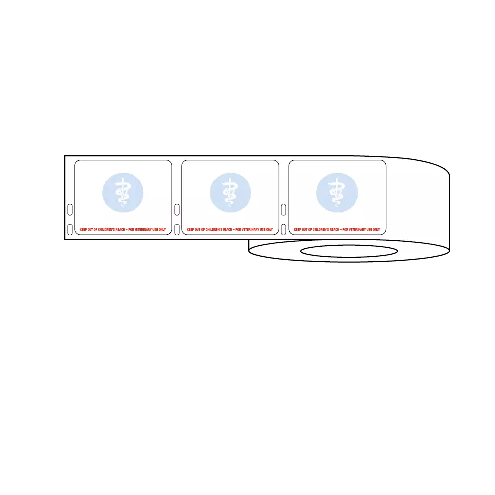 Dymo and Zebra Compatible Prescription Label w/Catuceus & Warning ...