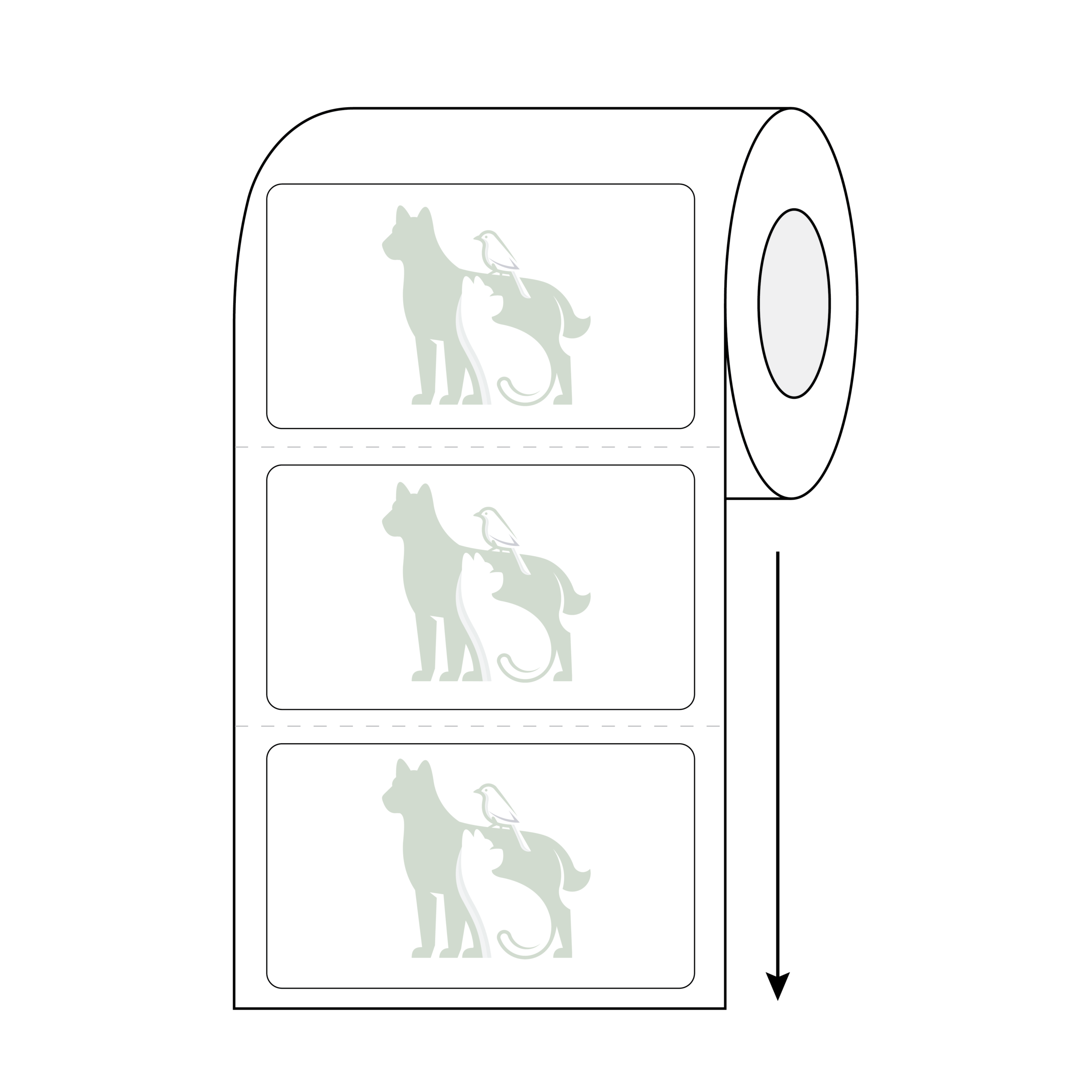 Zebra Veterinary Prescription Label – Dog Cat Bird Design – Nev's Ink, Inc.